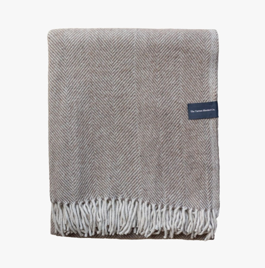 Recycled Wool Throw in Natural Beige – The Collaborative Store